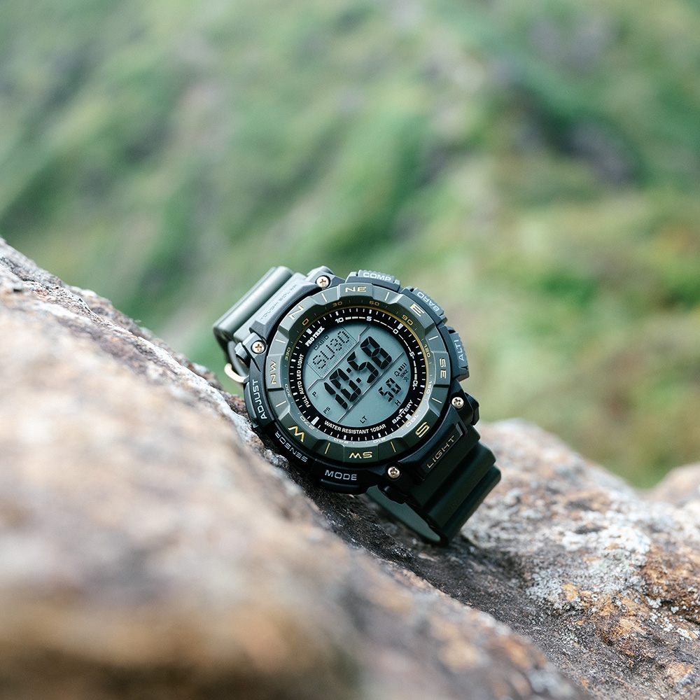 PRO TREK Sport Solar Powered Men Watch PRG-340ANS-3DR | CASIO Middle ...